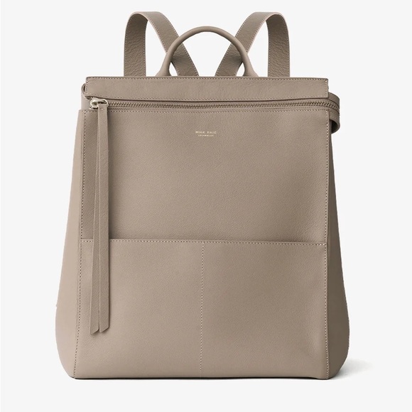 Mina Baie | Bags | Harper Full Backpack Leather In Desert | Poshmark